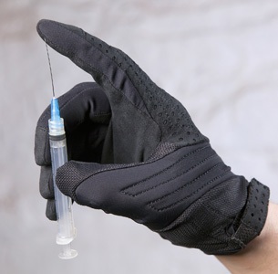 Turtleskin Bravo needle- and cut-resistant gloves