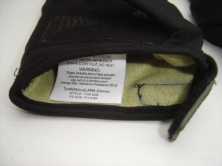 Turtleskin Alpha needle cut resistant gloves